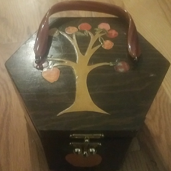 Accessories | Mid Century Vtg Wooden Purse | Poshmark